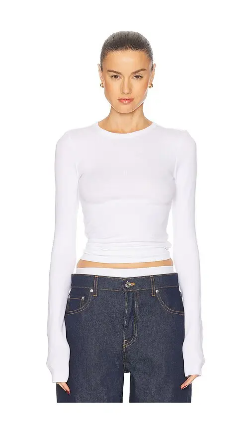 GRLFRND Crew Neck Extra Long Sleeve Tee