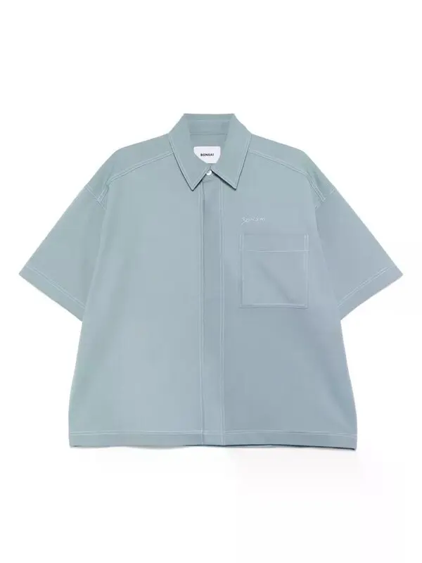 BONSAI Contrast-stitching Shirt