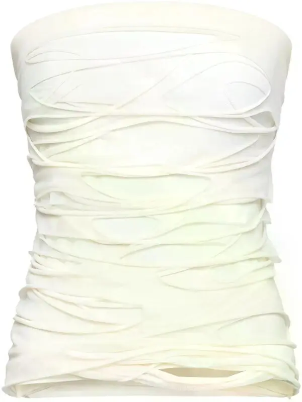 MAISON MARGIELA Layered Strapless Top