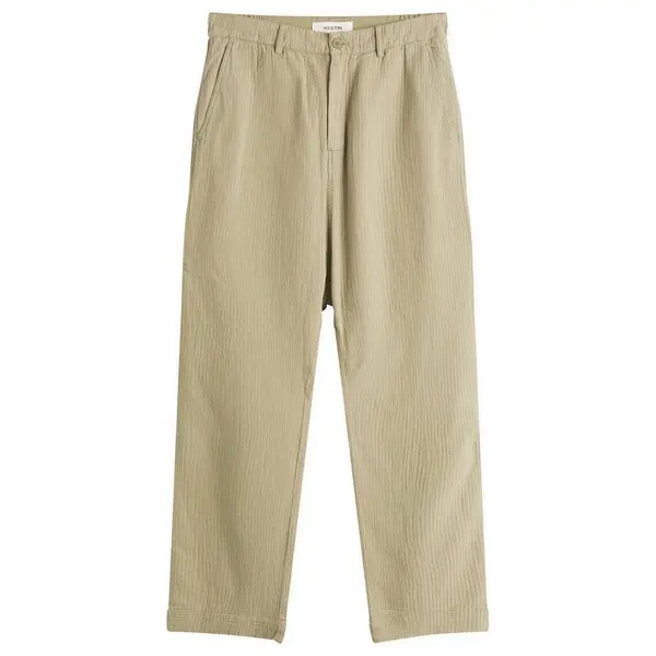 KESTIN Aberlour Textured Trousers - Khaki