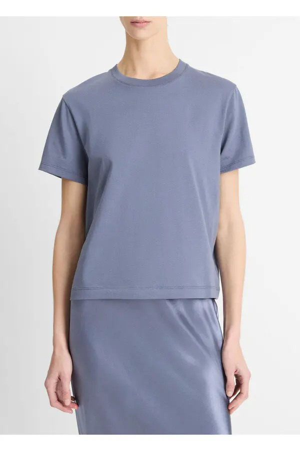 Vince Pima Cotton Crewneck T-shirt - Red