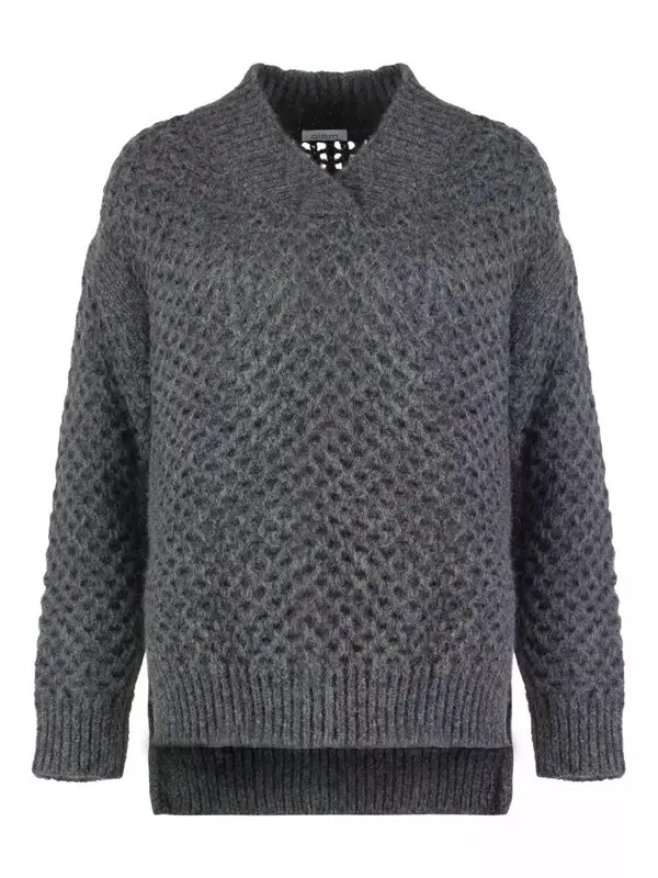 Malo Perforated Knit Jumper