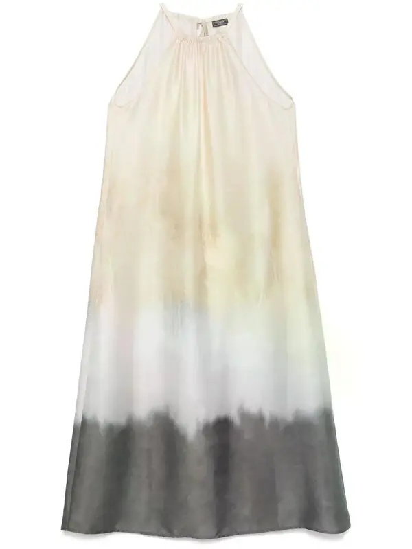 Peserico Degradé-print Twill Maxi Dress