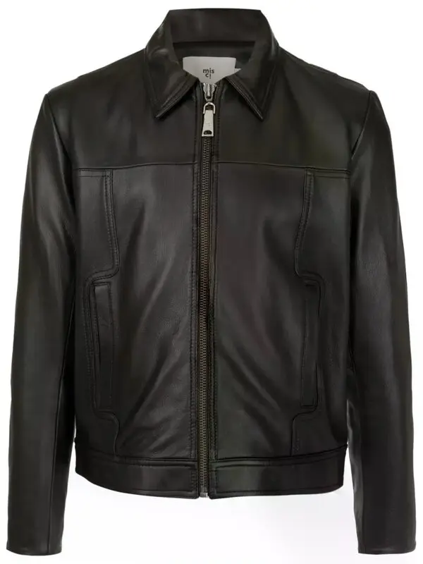 MISCI Velô Zip-up Leather Jacket