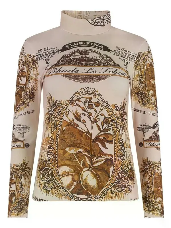 Rhude Printed Long-sleeved Top