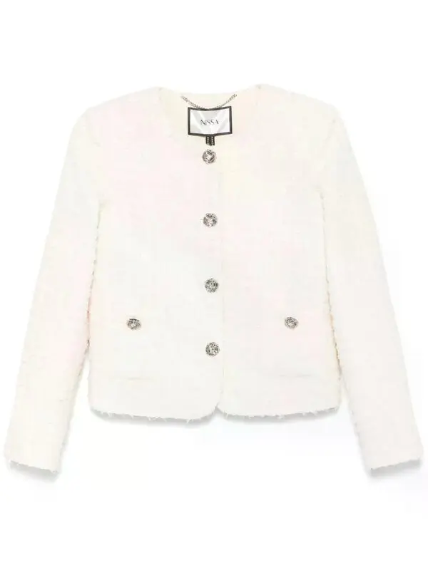 NISSA Bouclé Jacket - Neutrals