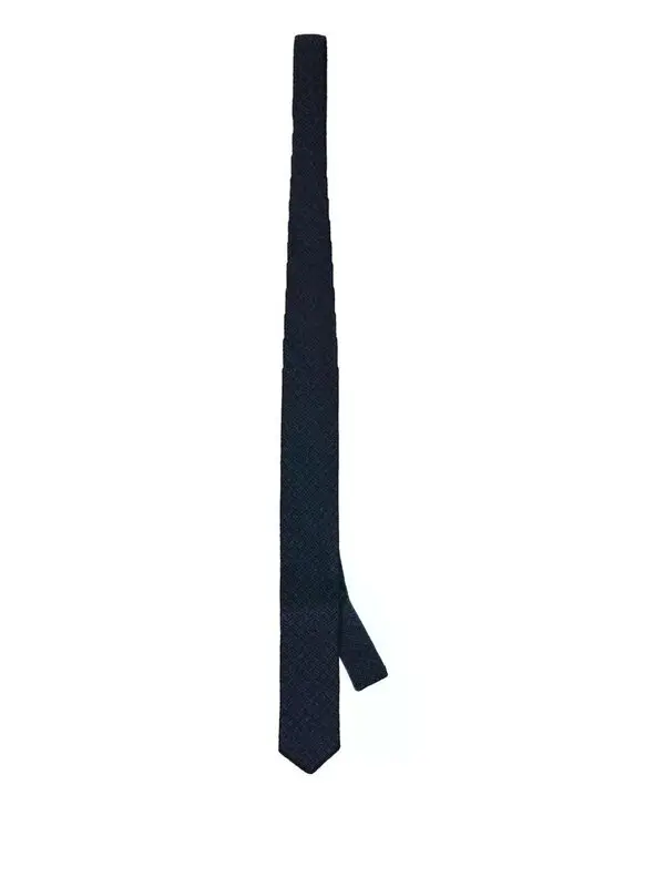 Corneliani Knitted Neck Tie - Blue