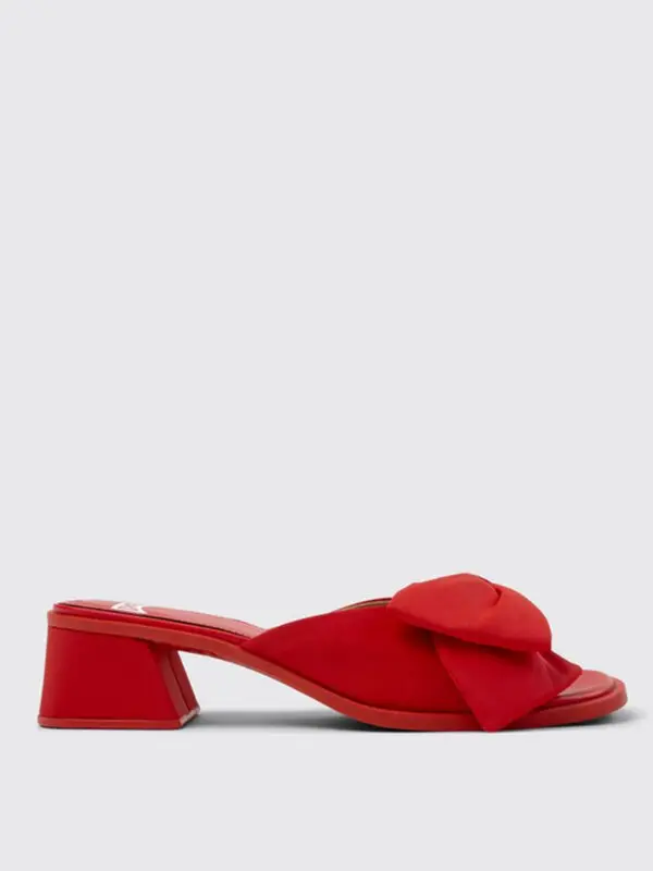 Camper Heeled Sandal - Red