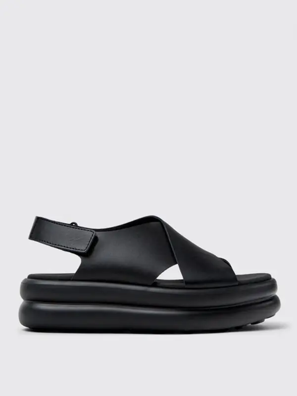 Camper Heeled Sandal - Black