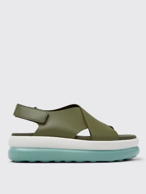 Camper Heeled Sandals - Green