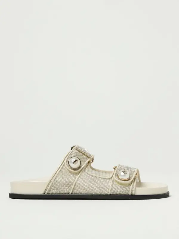 JIMMY CHOO Flat Sandal - White