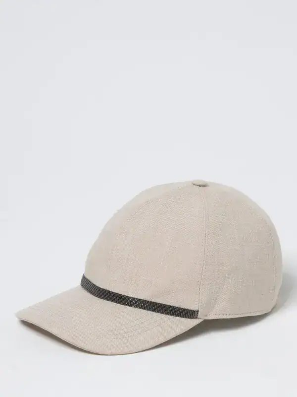 Brunello Cucinelli Suede Baseball Cap Beige Editorialist