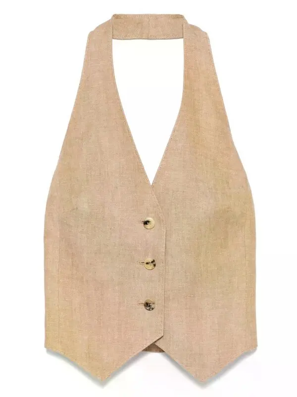 Max Mara Sauro Waistcoat - Brown