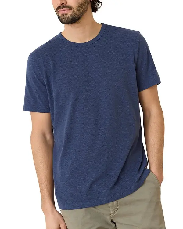 Marine Layer Signature Jacquard Tee - Mood Indigo