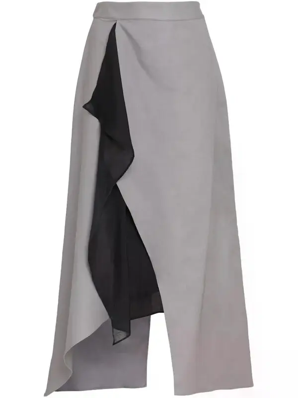 UMA | RAQUEL BLAY Uma | Raquel Davidowicz Asymmetric Skirt - Grey