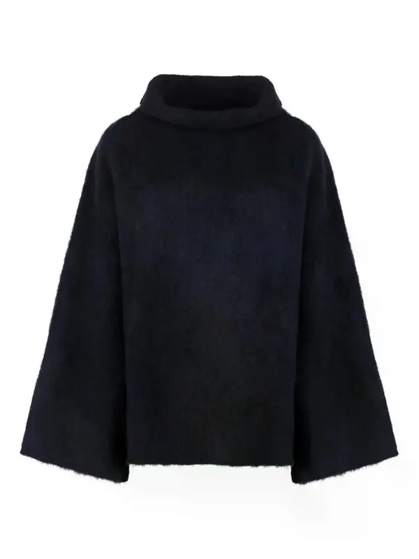 Malo Wool-blend Jumper - Black