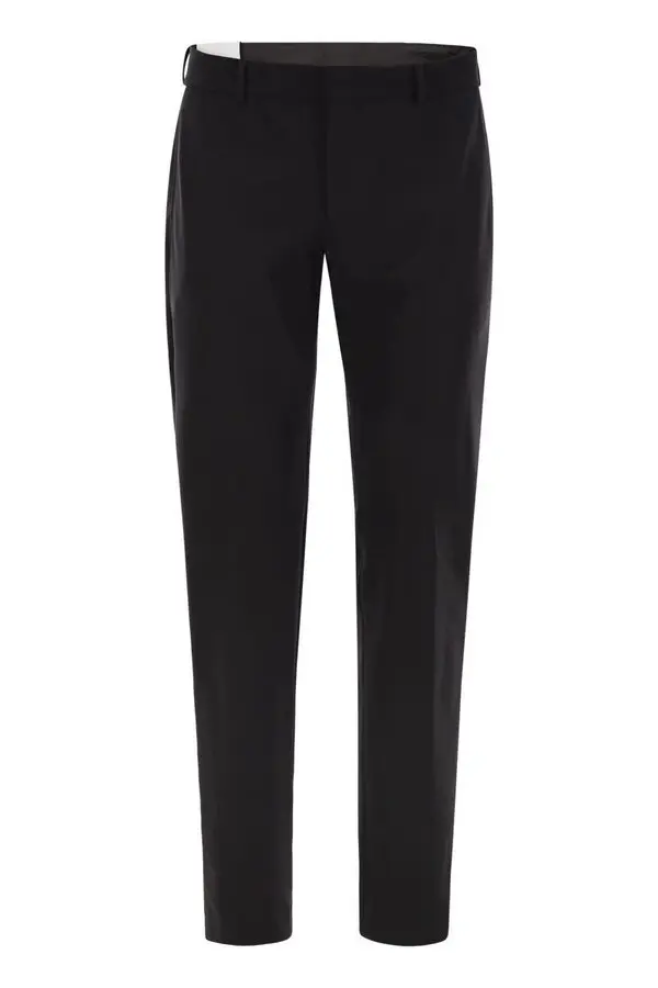 PT TORINO Epsilon Technical Fabric Trousers - Black