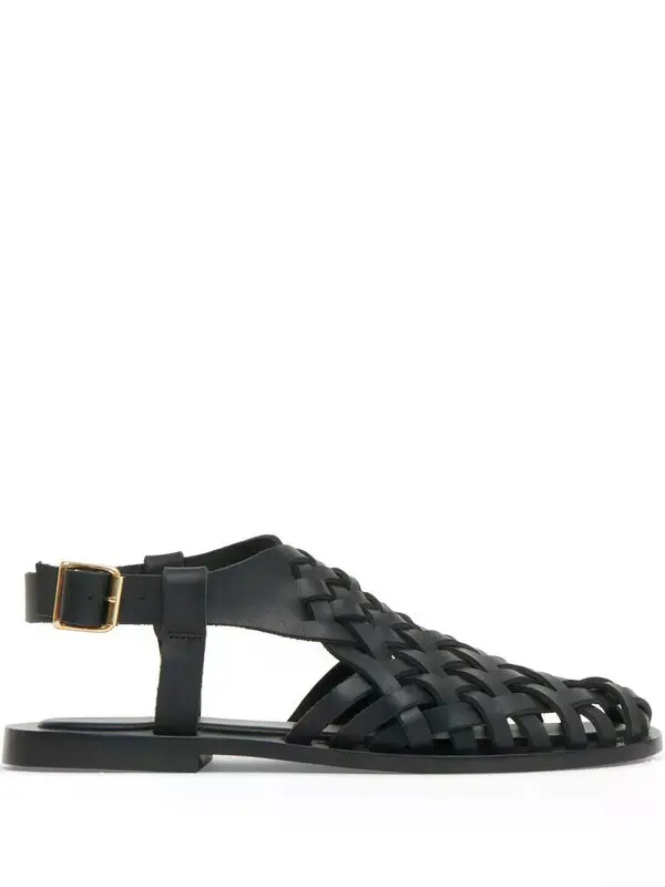 MANSUR GAVRIEL Woven Sandals - Black
