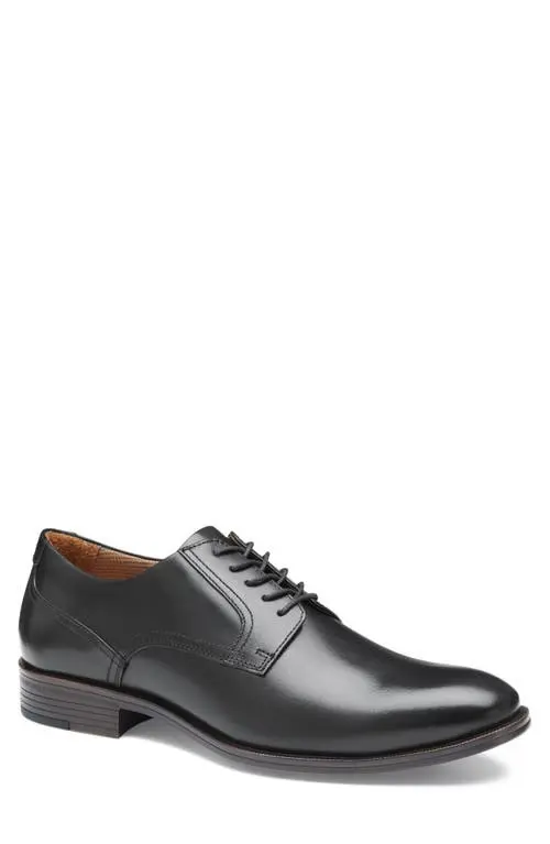 Johnston & Murphy Reeve Leather Derby - Black Full Grain