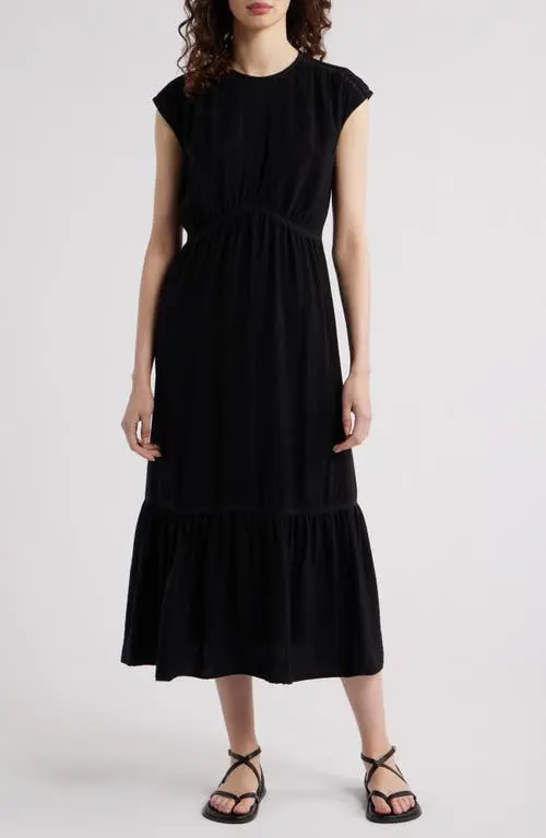 Treasure & Bond Lace Inset Maxi Dress In Black - 61% Off | Editorialist