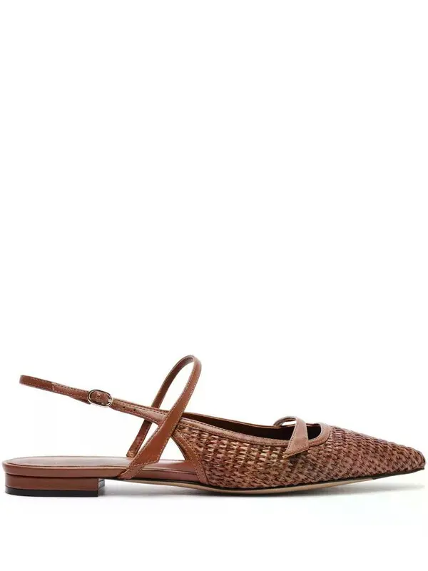ALEXANDRE BIRMAN Tita Raffia Ballerinas