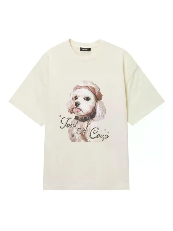 TOUT A COUP Photograph-print T-shirt - White