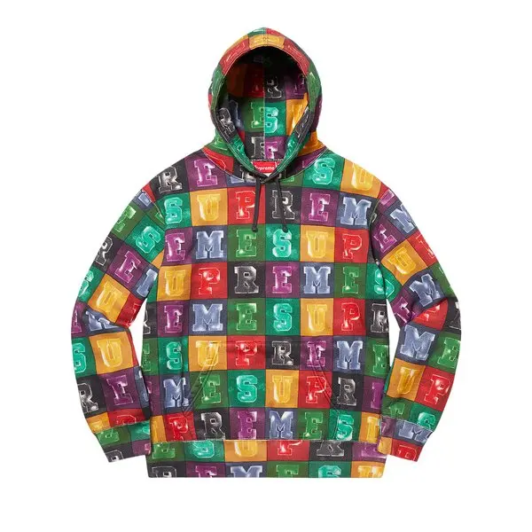 Supreme Blocks Hooded Sweatshirt - Multicolor
