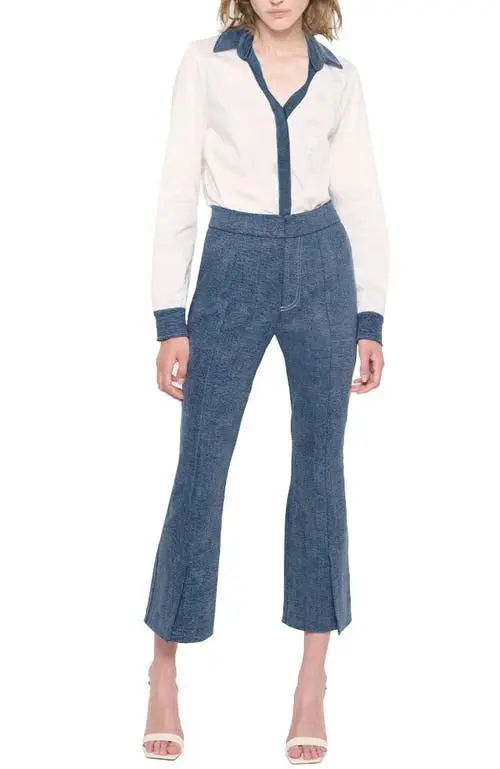 AS By DF As B Y Df Gianna Cropped Flare Jeans