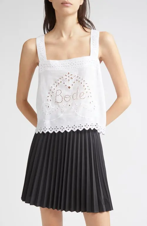 BODE Belvoir Eyelet Linen Tank