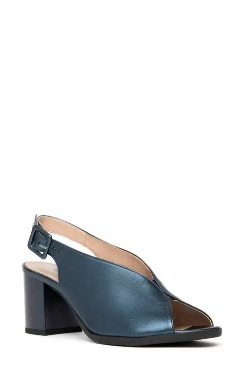NEROGIARDINI Slingback Peep Toe Sandals - Blue