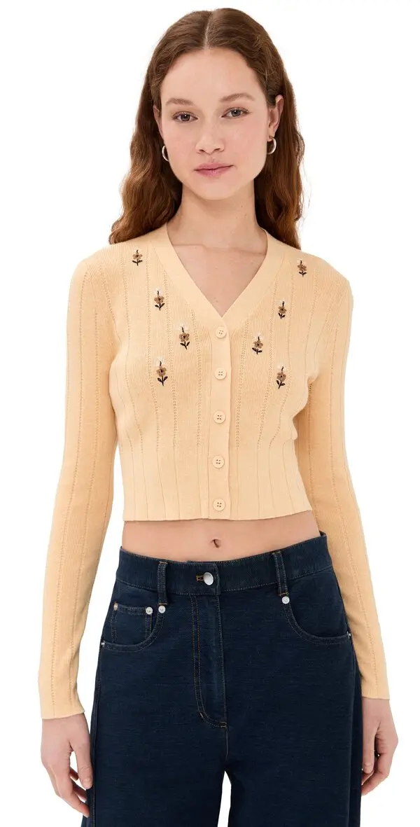 JOOSTRICOT Pointelle Cardigan