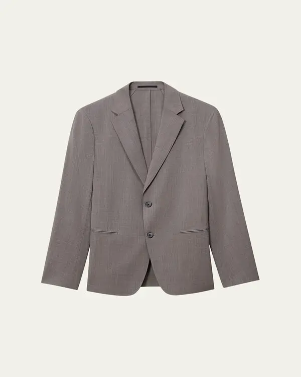 Theory Clinton Blazer In Motion Wool - Walnut Melange