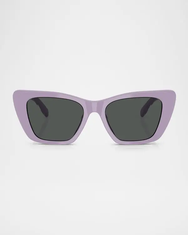 Tory Burch Ty7216u Cat-eye Sunglasses - Berry