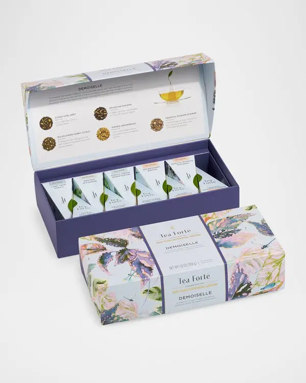 TEA FORTE X The New York Botanical Garden Demoiselle Petite Presentation Box, 10 Count
