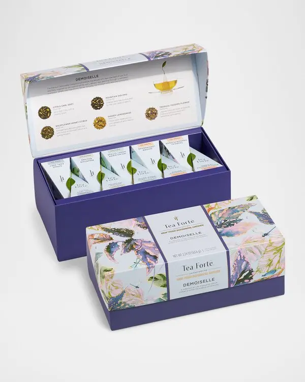 TEA FORTE X The New York Botanical Garden Demoiselle Presentation Box, 20 Count