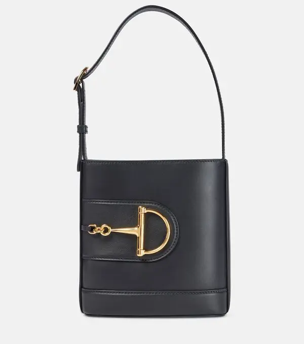 Gucci 73 Mini Leather Bucket Bag - Black
