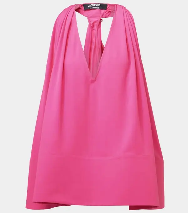 Jacquemus Norma Halterneck Top - Pink