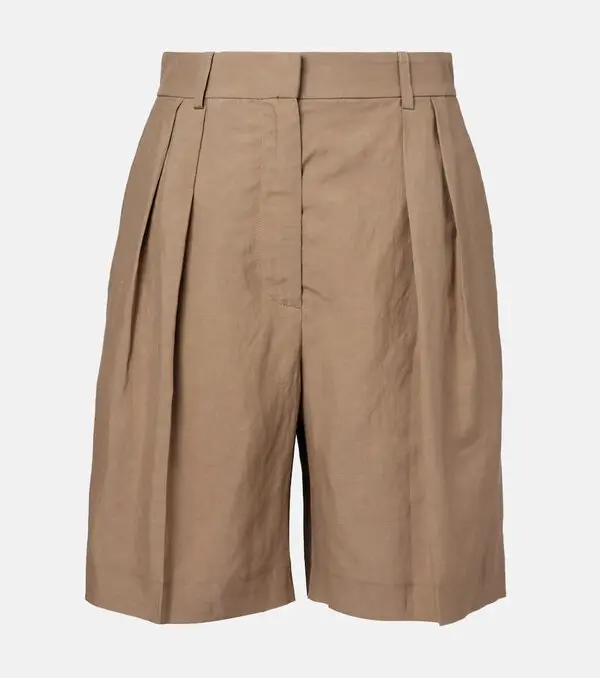 RÓHE Pleated Bermuda Shorts