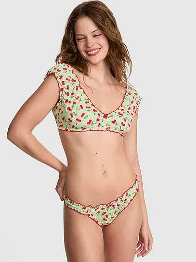 Pink By Frankies Bikinis Hudson Bikini Top - Floral