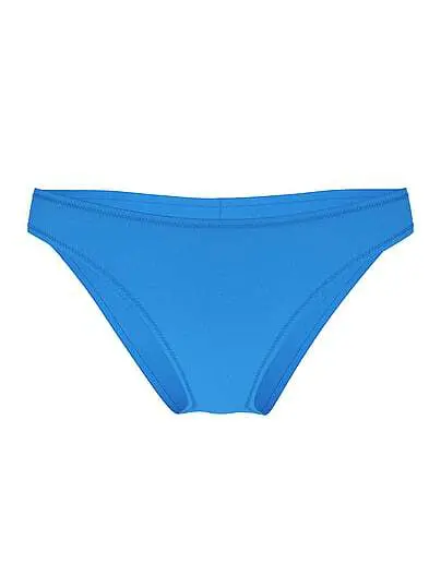 Pink Ruched Brazilian Bikini Bottom - Blue