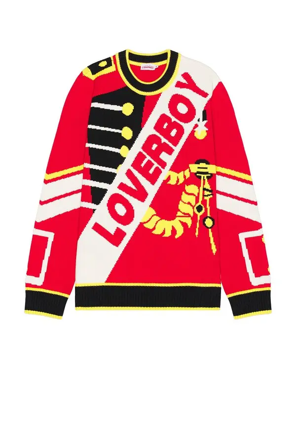 CHARLES JEFFREY LOVERBOY Loverboy Logo Jumper - Red Soldier
