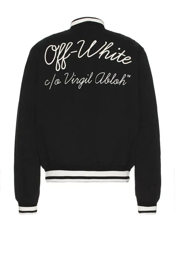 Off-White Souvenir Varsity Jacket - Black & White