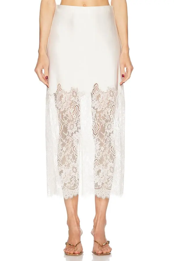 LoveShackFancy Ilene Skirt - Sugar Buff