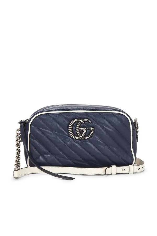 Gucci Gg Marmont Shoulder Bag - Blue