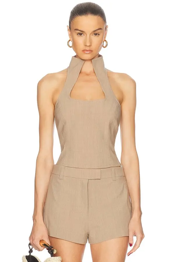 Cult Gaia Dulcie Top - Beige