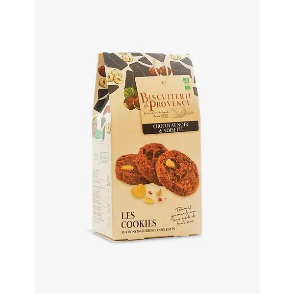 BISCUITERIE DE PROVENCE Organic Dark Chocolate, Hazelnut And Camargue Salt Cookies 120g