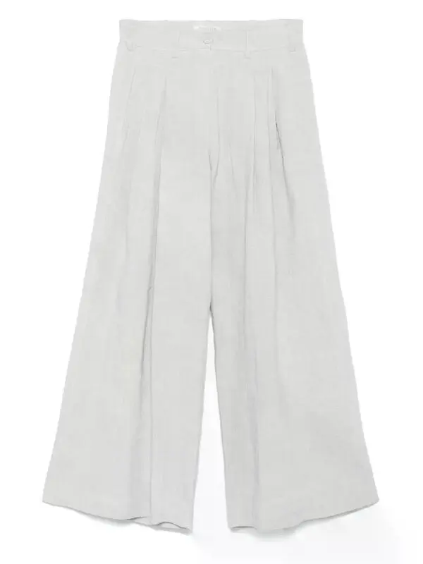 MAURIZIO MYKONOS Lurex-detail Palazzo Pants