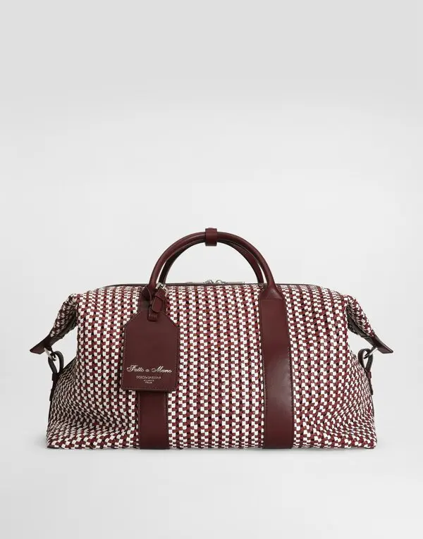 Dolce & Gabbana Leather Travel Bag - White
