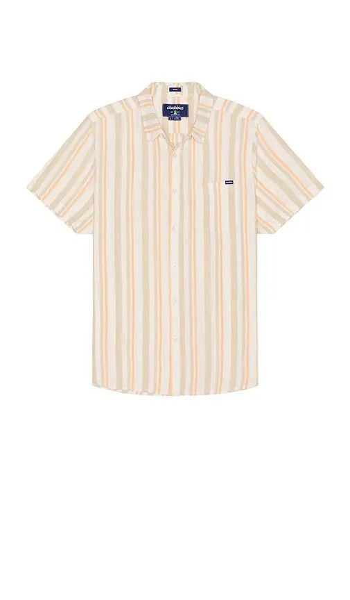 CHUBBIES The Ice Cream Social Weave Friday Shirt In Cream