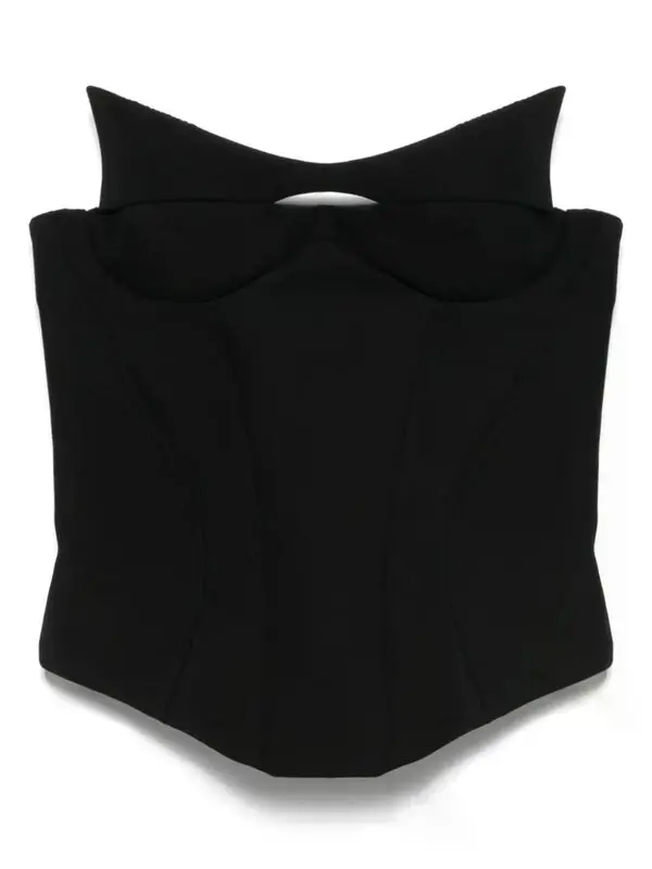 MUGLER Sleeveless Corset Top